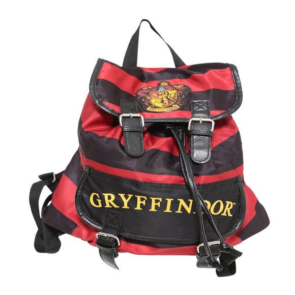Warner Bros. | Bags | Harry Potter Striped Gryffindor Slouchy Backpack ...